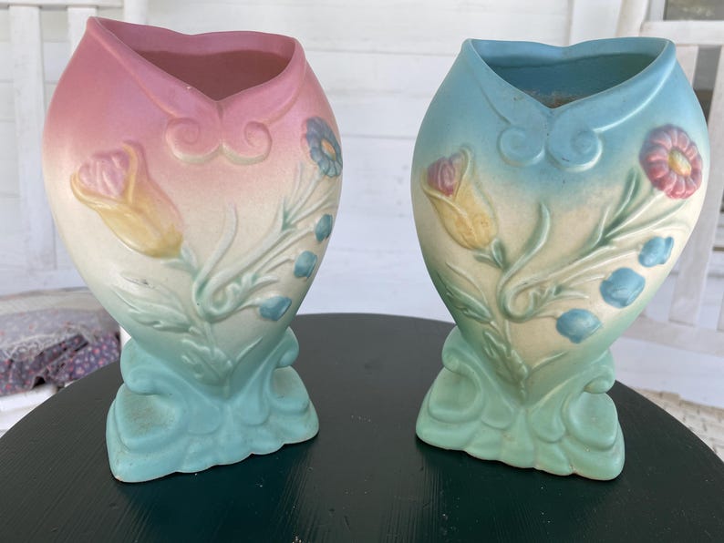 Vintage Hull Pottery Vases - Etsy