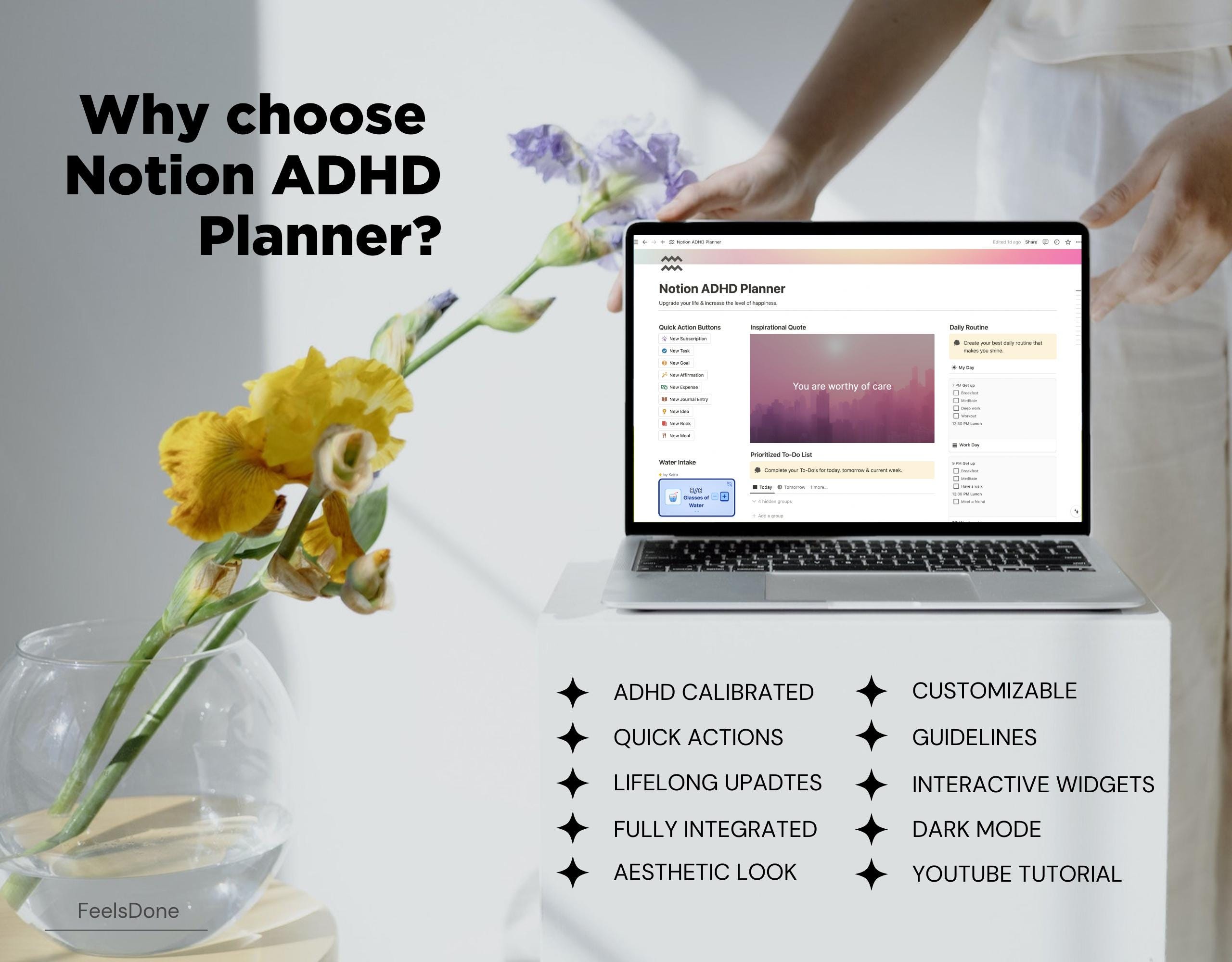 Notion ADHD Planner Notion Template Life Planner Mental Health ADHD ...
