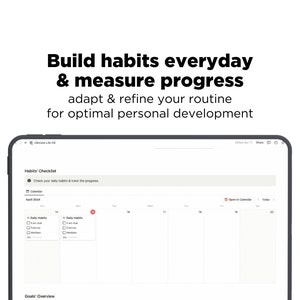 Ultimate Life OS | Notion Life Planner | Notion Life Manager | Goal Tracker | Habit Tracker ...