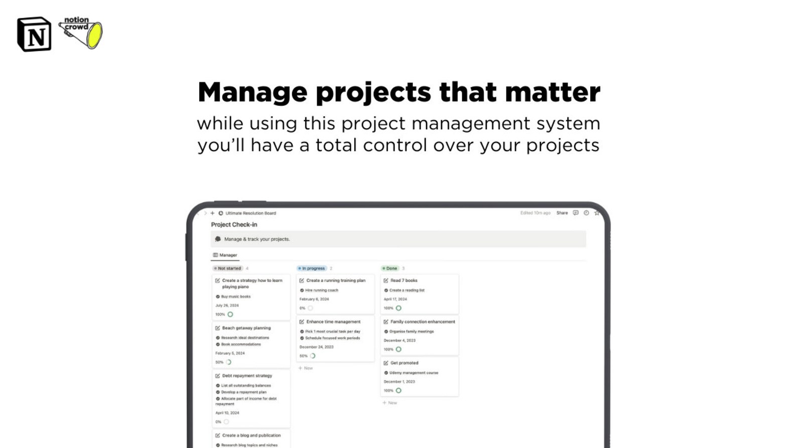 Ultimate Resolution OS | Notion Goals Tracker | Habit Tracker Notion ...