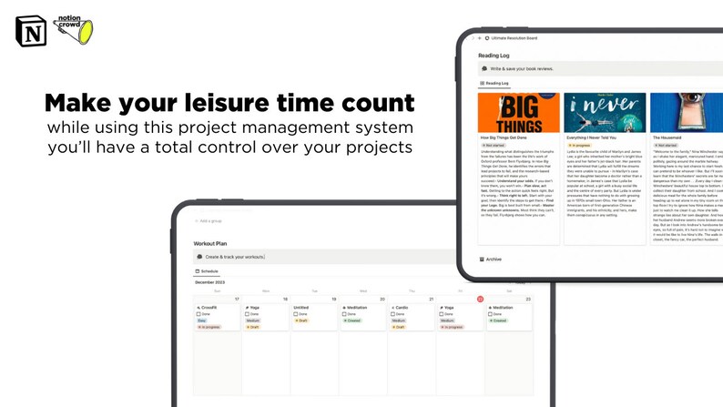 Ultimate Resolution OS Notion Goals Tracker Habits Tracker Notion ...