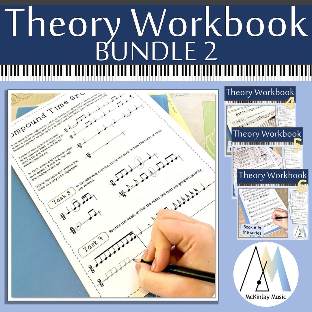 Music Theory Workbook Bundle 2 - Etsy