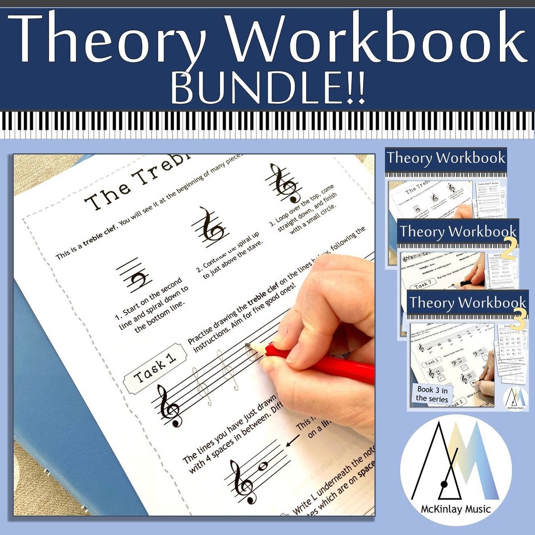Theory Workbook BUNDLE for Older Beginners - Etsy