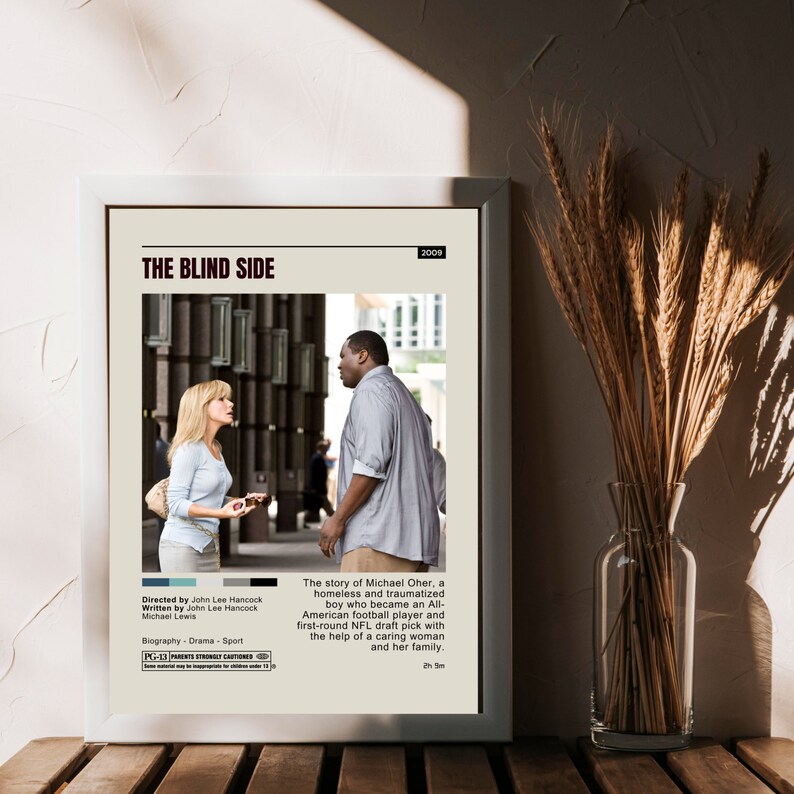 The Blind Side Poster, John Lee Hancock, Minimal Movie Art, Retro Movie ...
