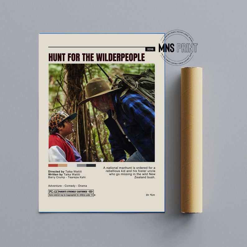 Hunt for the Wilderpeople Poster, Taika Waititi, Minimal Movie Art ...