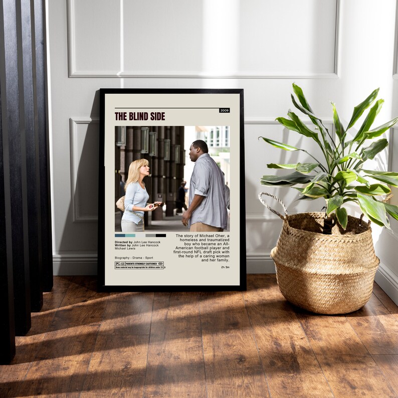The Blind Side Poster, John Lee Hancock, Minimal Movie Art, Retro Movie ...