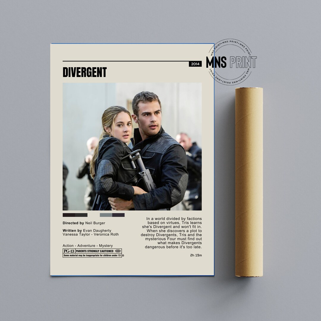 Divergent Poster, Neil Burger, Minimal Movie Art, Retro Movie Poster ...