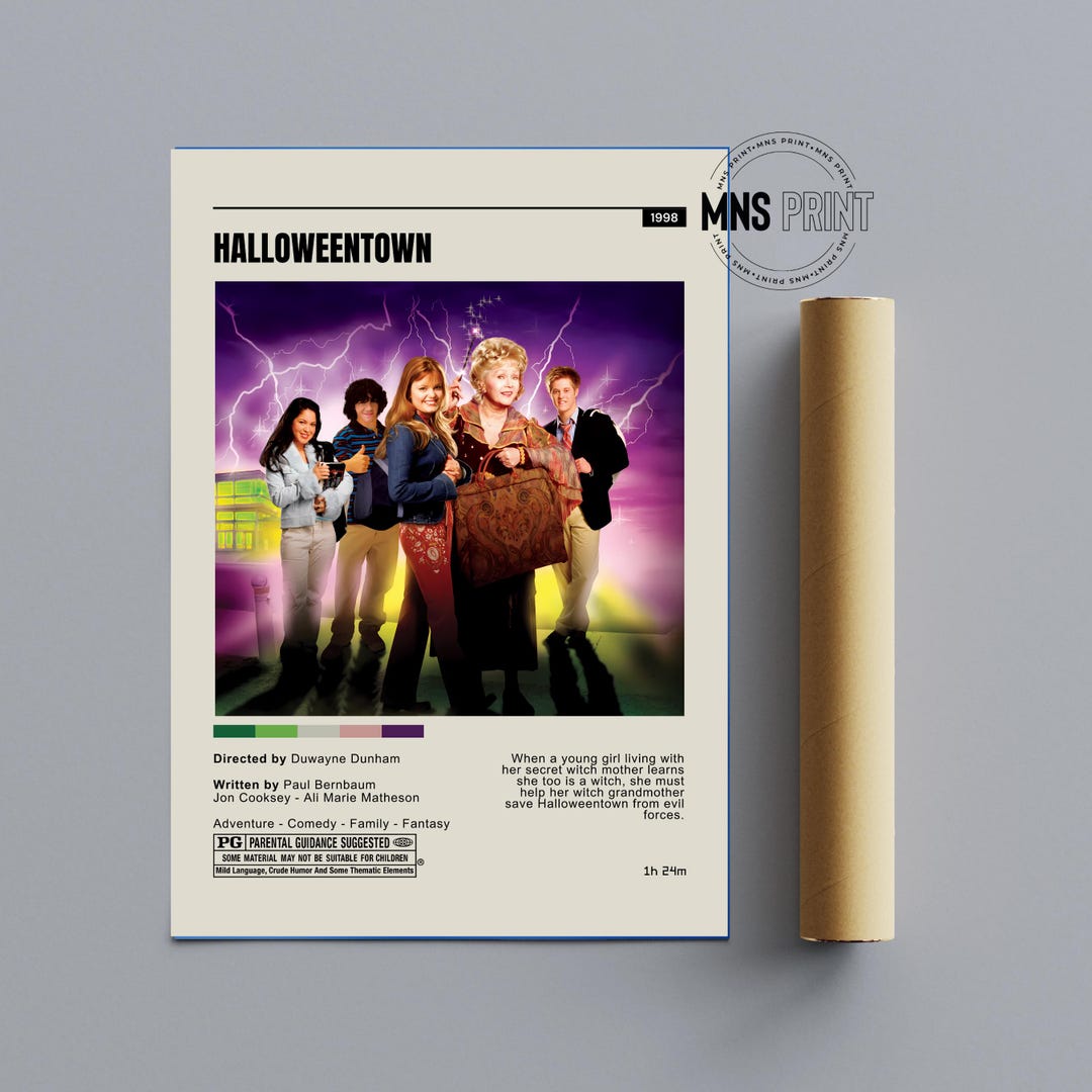 Halloweentown Poster, Duwayne Dunham, Minimal Movie Art, Retro Movie ...