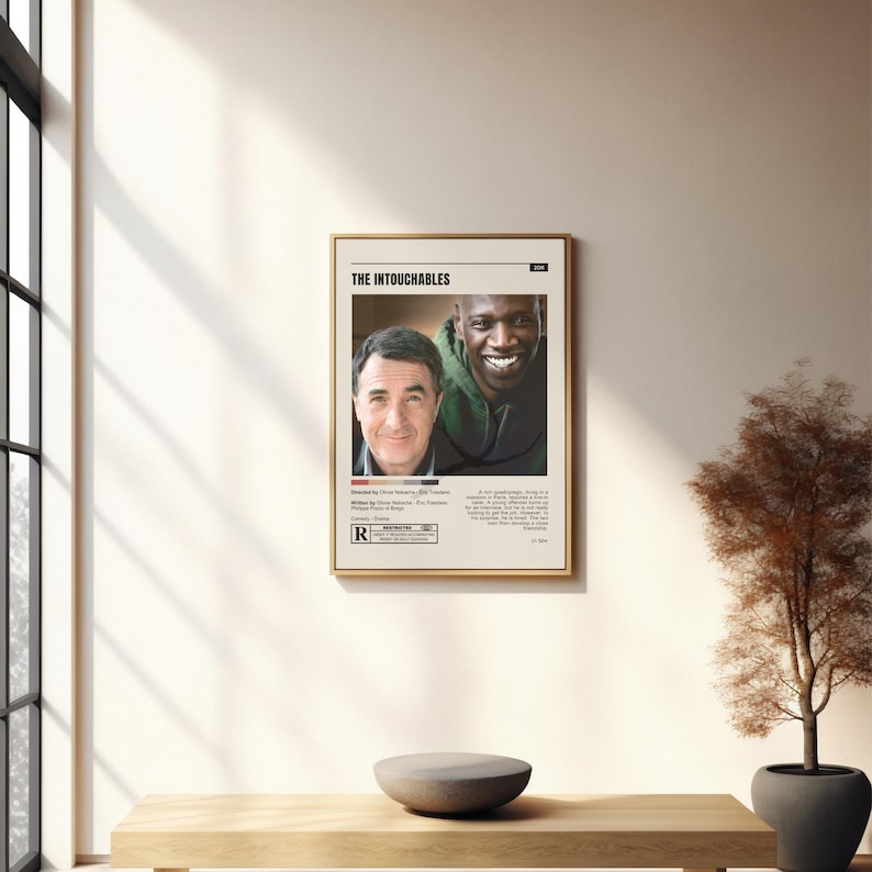 The Intouchables Poster, Olivier Nakache, Minimal Movie Art, Retro ...