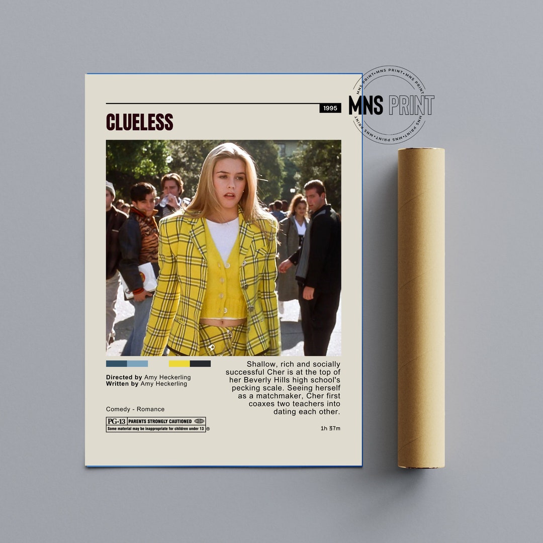 Clueless Poster, Amy Heckerling, Minimal Movie Art, Retro Movie Poster ...