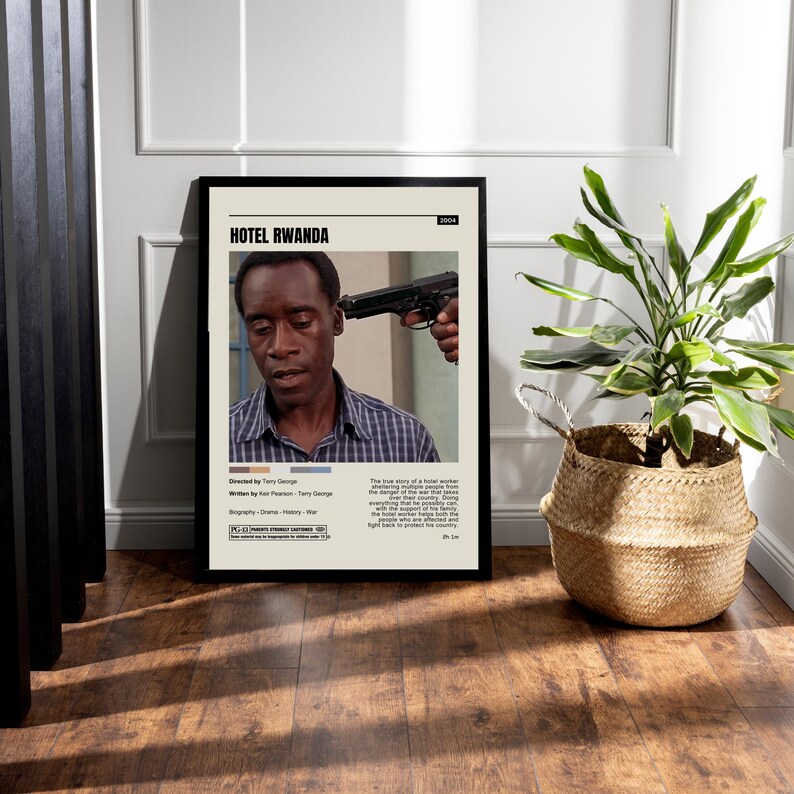 Hotel Rwanda Poster, Terry George, Minimal Movie Art, Retro Movie ...