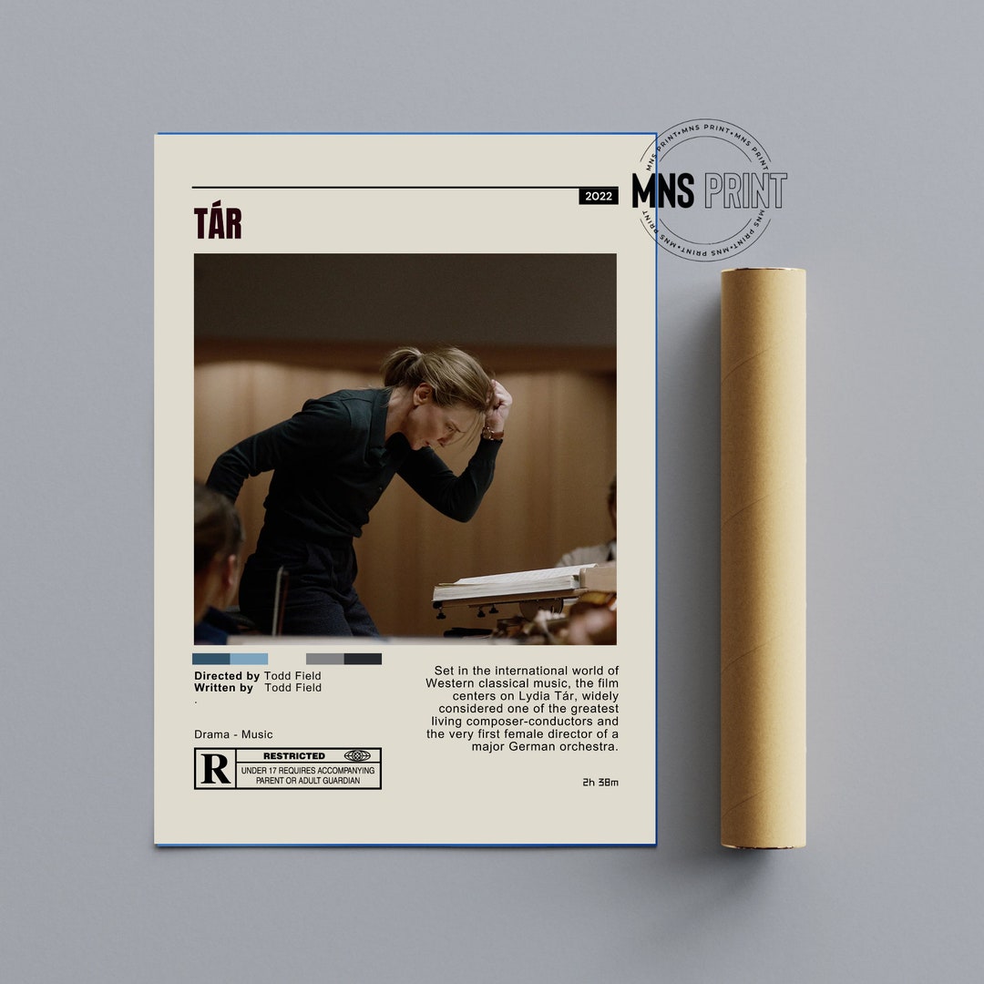 Tár Poster, Todd Field, Minimal Movie Art, Retro Movie Poster, Digital ...