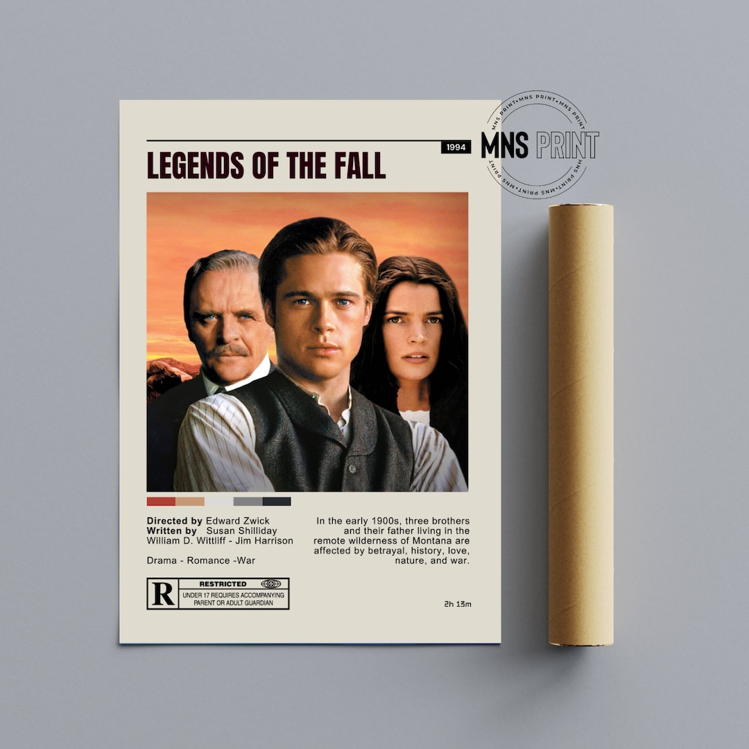 Legends of the Fall Poster, Edward Zwick, Minimal Movie Art, Retro ...