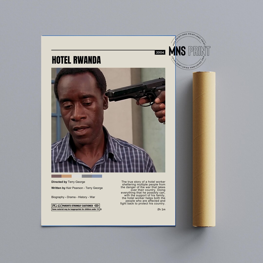 Hotel Rwanda Poster, Terry George, Minimal Movie Art, Retro Movie ...
