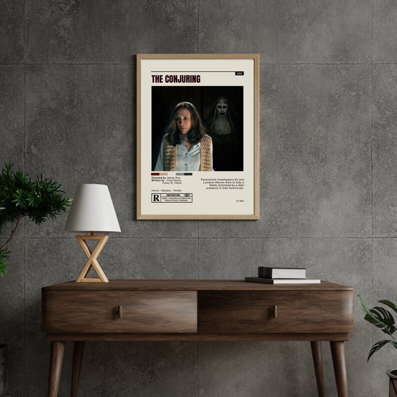 The Conjuring Poster, James Wan, Minimal Movie Art, Retro Movie Poster ...