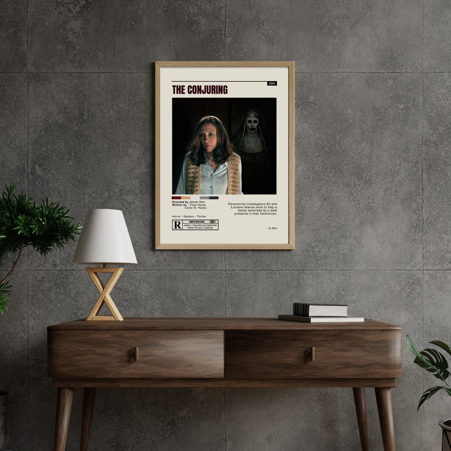 The Conjuring Poster, James Wan, Minimal Movie Art, Retro Movie Poster ...