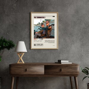 The Terminator 2 Poster, James Cameron, Minimal Movie Art, Retro Movie ...