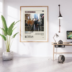 The Untouchables Poster, Brian De Palma, Minimal Movie Art, Retro Movie ...