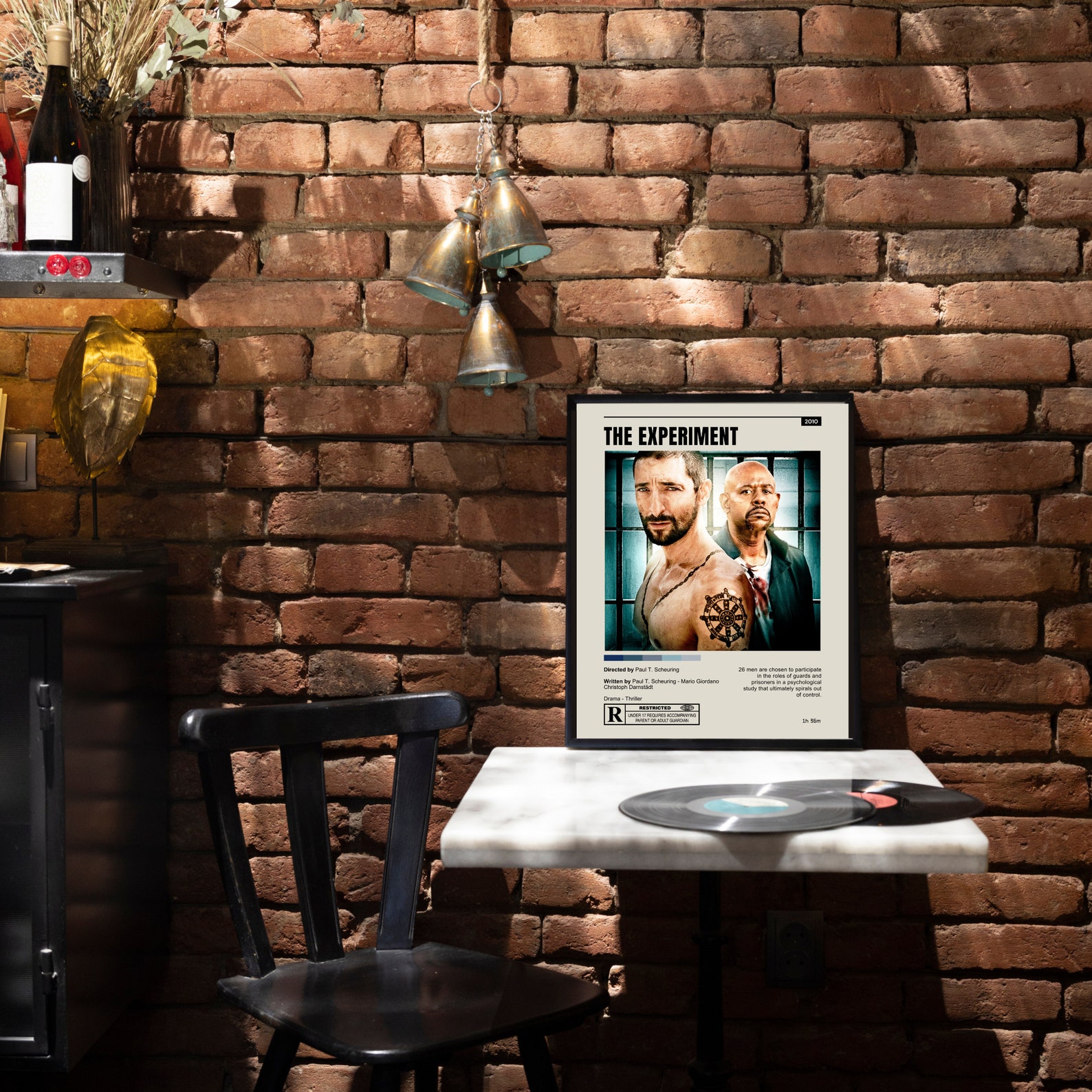 The Experiment Poster, Paul T. Scheuring, Minimal Movie Art, Retro ...