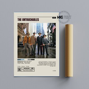 The Untouchables Poster, Brian De Palma, Minimal Movie Art, Retro Movie ...