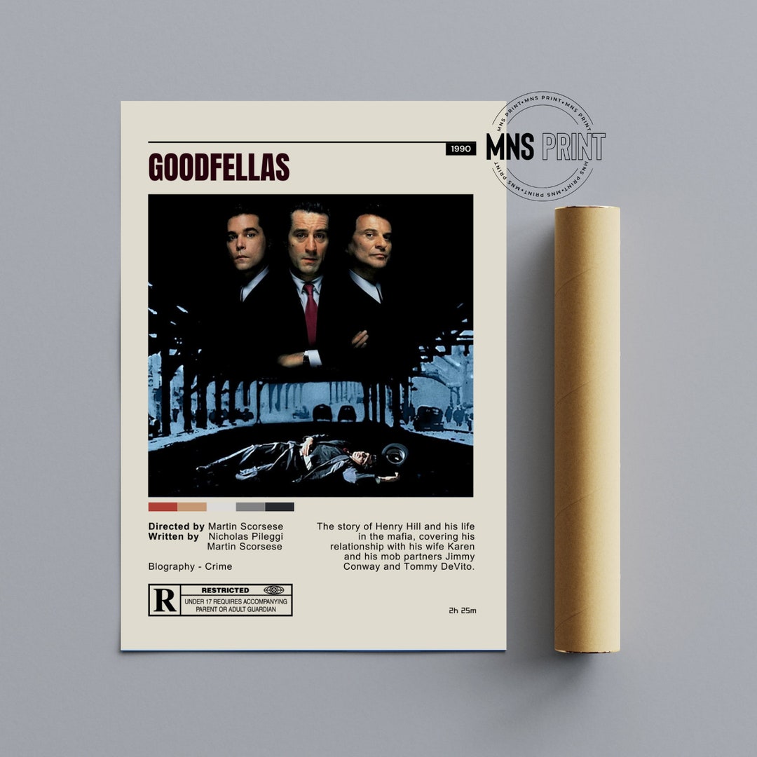 Goodfellas Poster, Martin Scorsese, Minimal Movie Art, Retro Movie ...