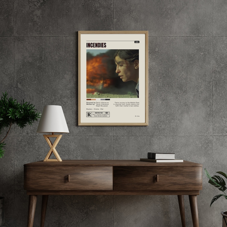 Incendies Poster, Denis Villeneuve, Minimal Movie Art, Retro Movie ...