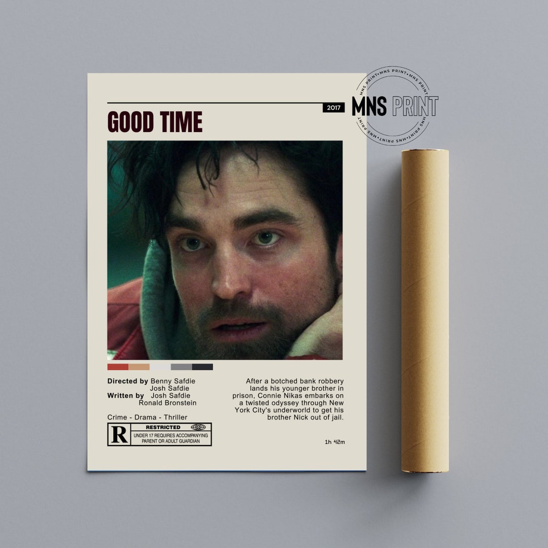Good Time Poster, Benny Safdie , Minimal Movie Art, Retro Movie Poster ...