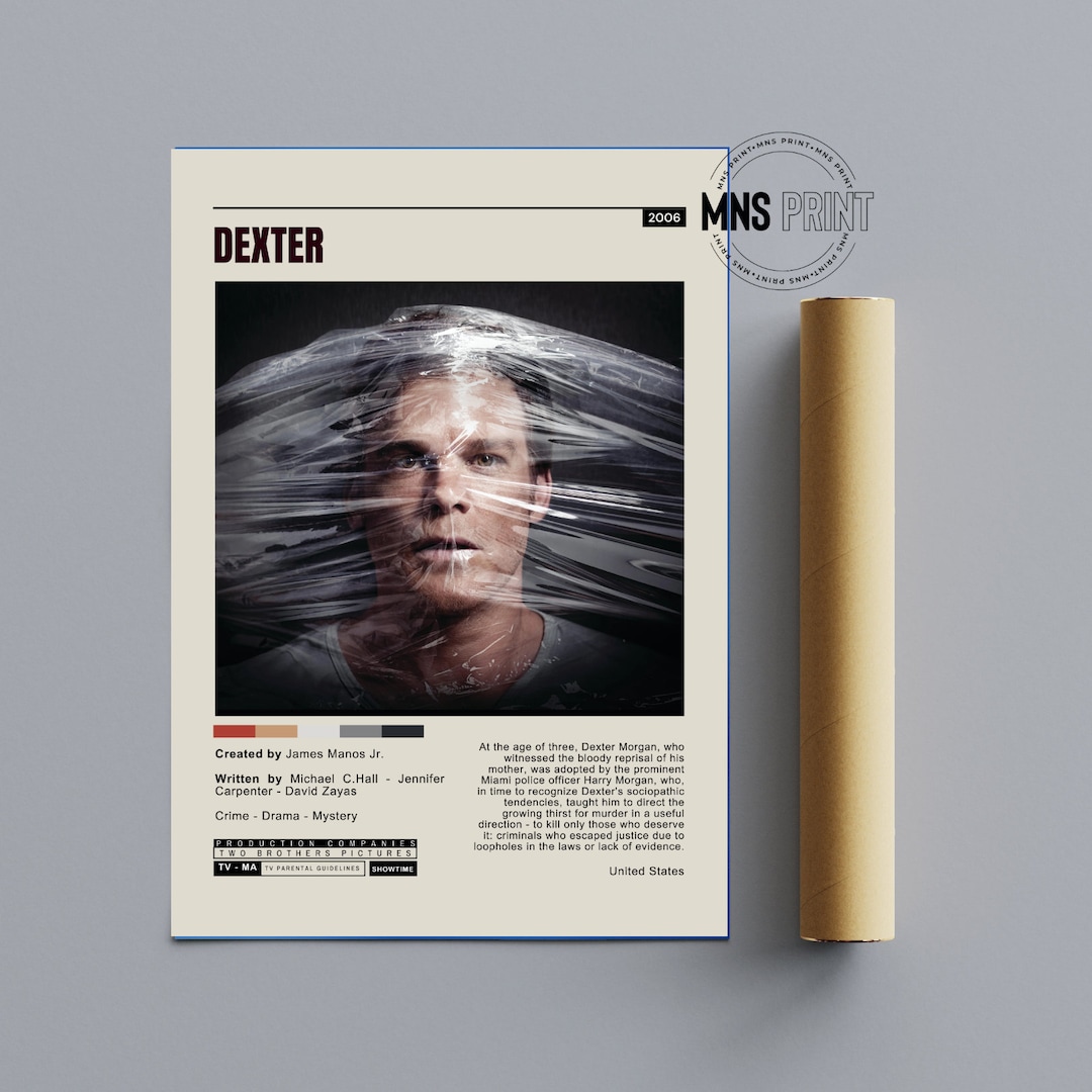 Dexter Poster, James Manos Jr., Tv Series, Minimal Movie Art, Retro ...