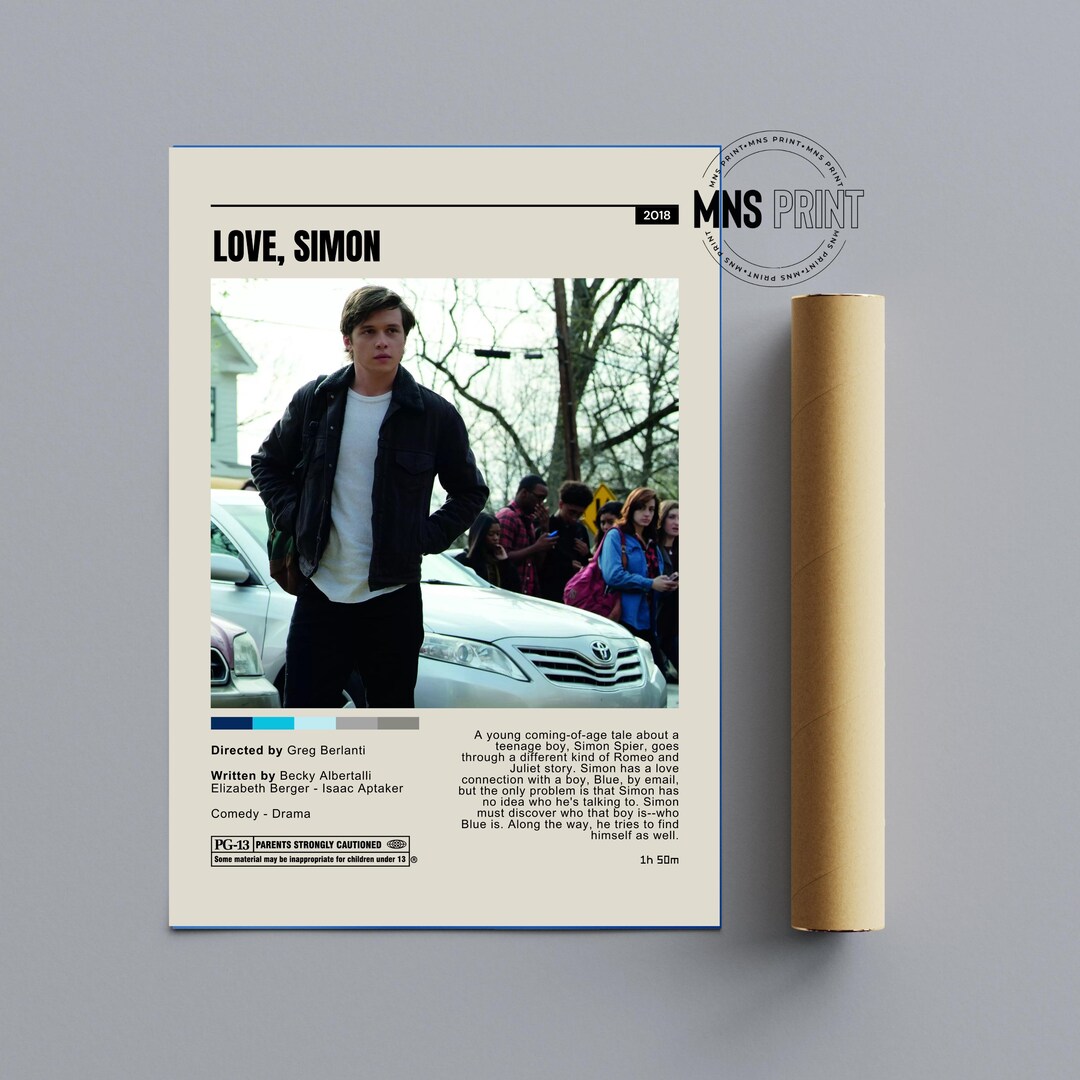 Love, Simon Poster, Greg Berlanti, Minimal Movie Art, Retro Movie ...