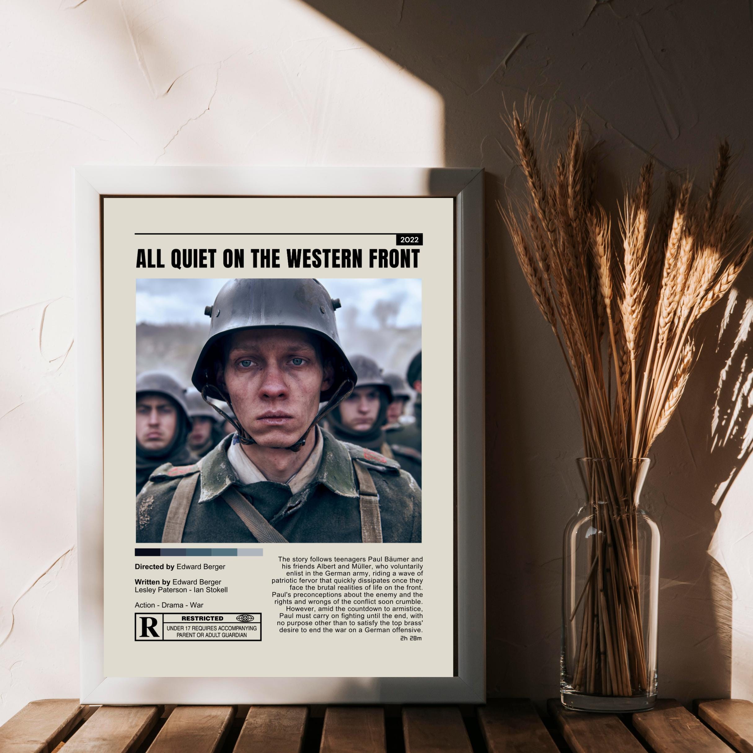 All Quiet on the Western Front Poster, Edward Berger, Minimal Movie Art ...