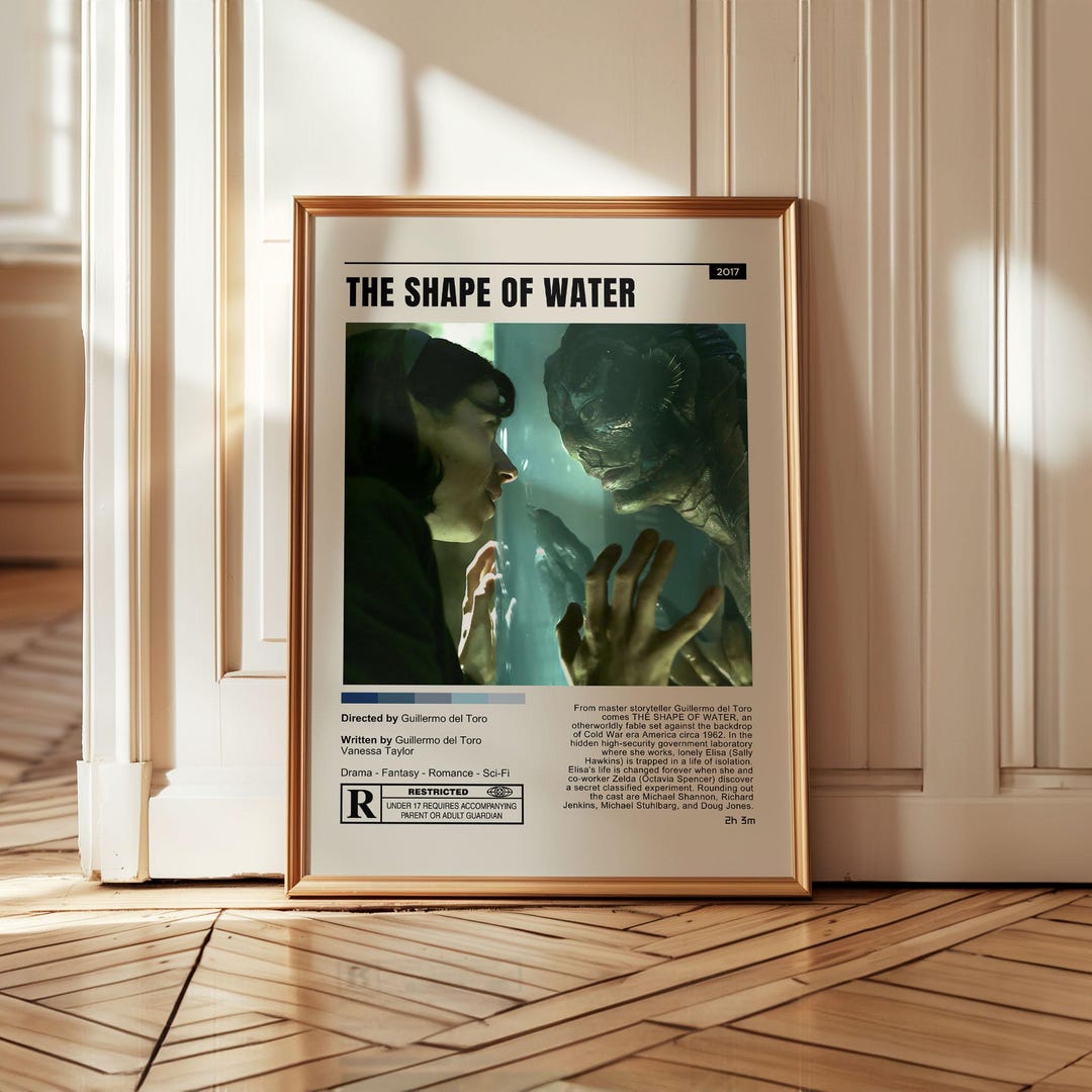 The Shape of Water Movie Poster, Guillermo Del Toro Film Art Print - Etsy