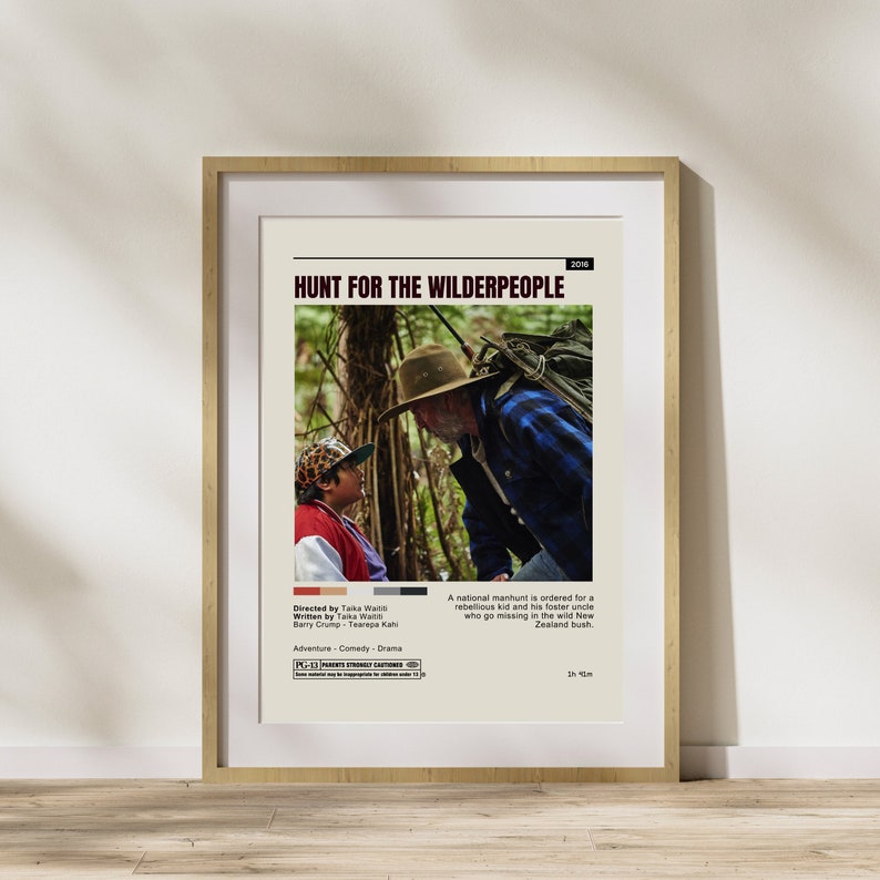 Hunt for the Wilderpeople Poster, Taika Waititi, Minimal Movie Art ...