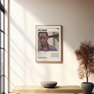 Hotel Rwanda Poster, Terry George, Minimal Movie Art, Retro Movie ...
