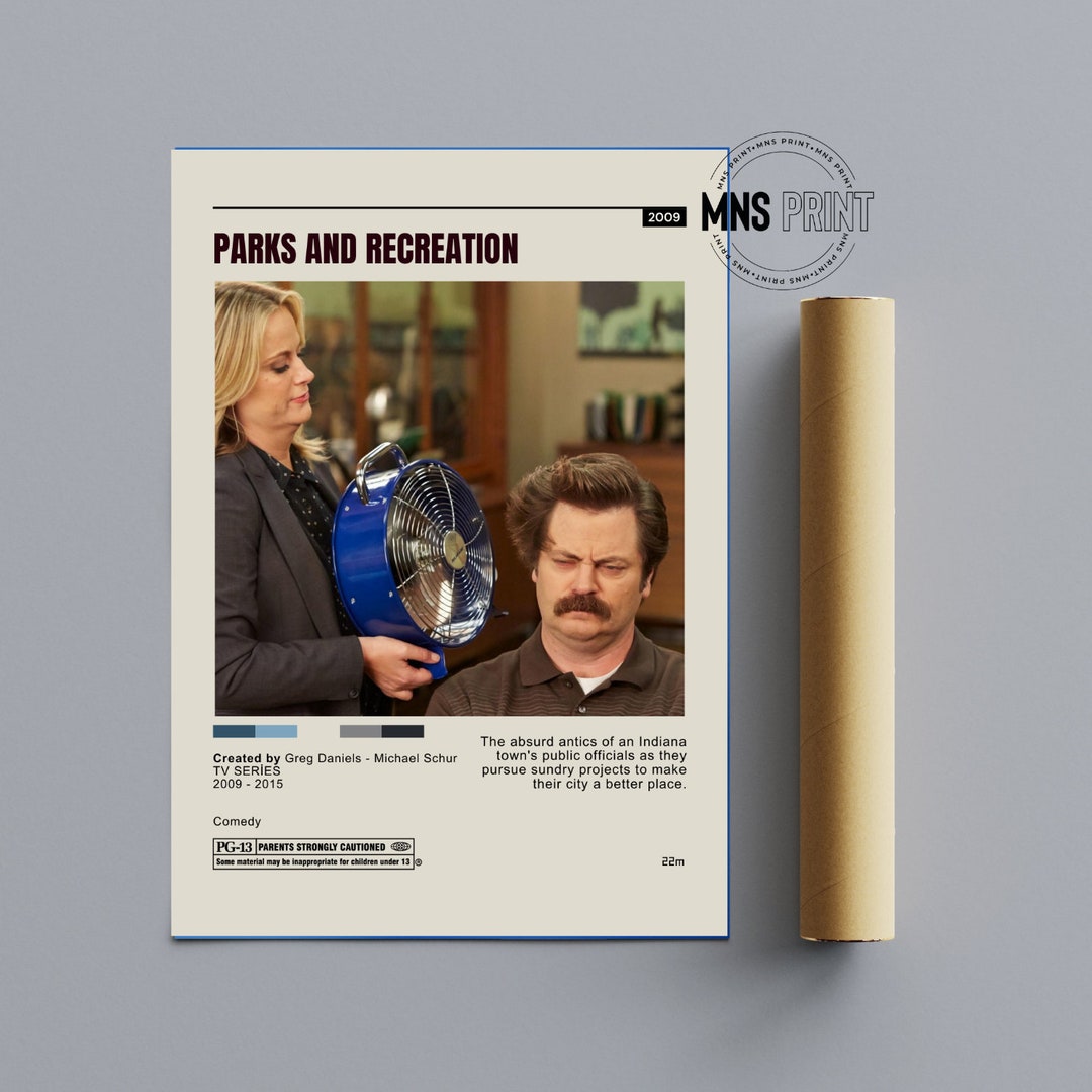 Parks and Recreation Poster, Greg Daniels, Michael Schur, Minimal Movie ...