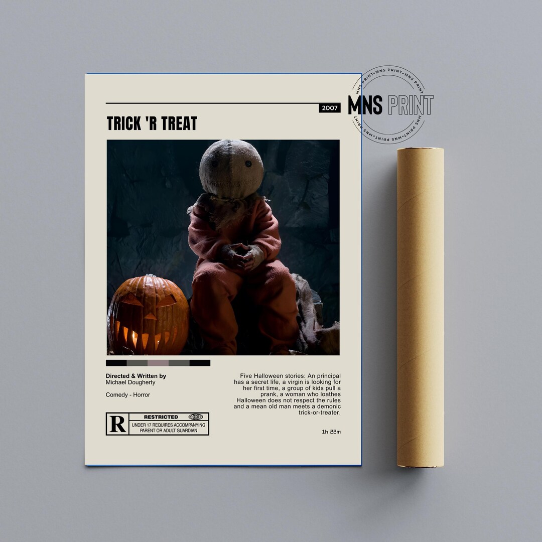 Trick 'r Treat Poster, Michael Dougherty, Minimal Movie Art, Retro ...