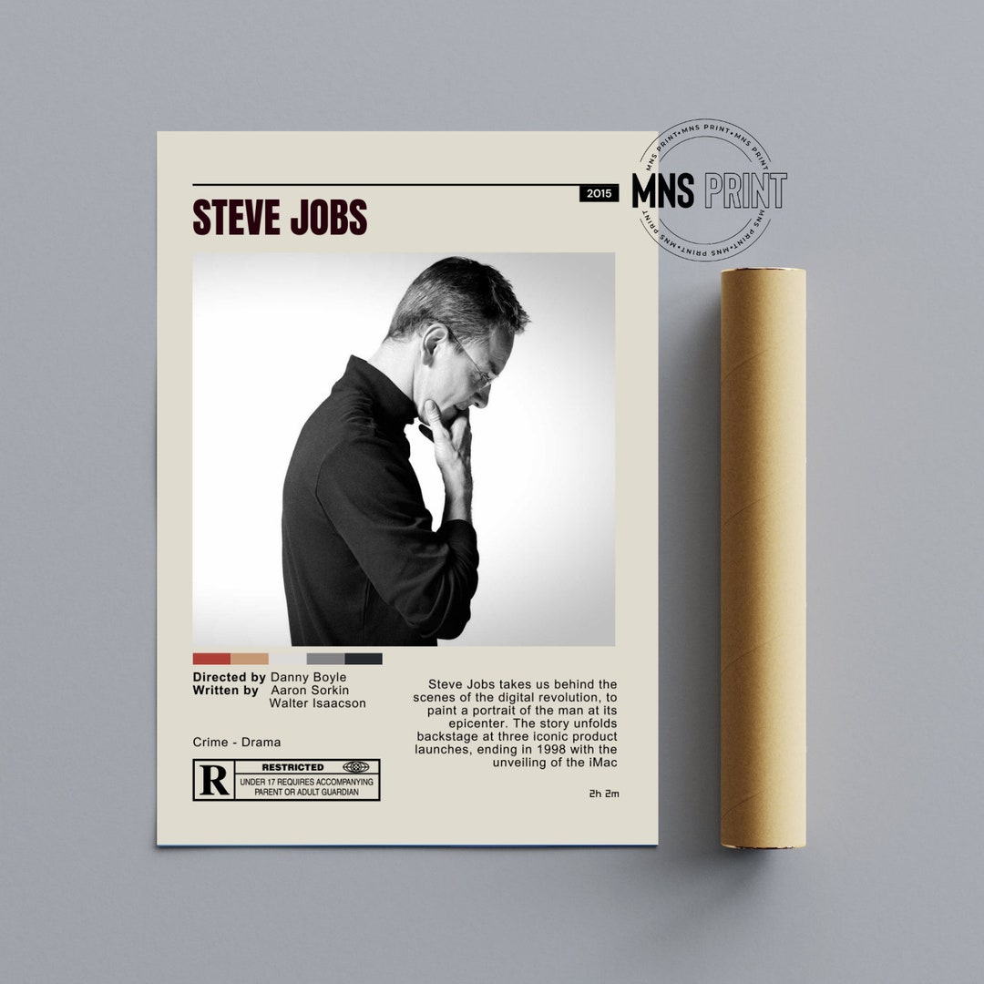 Steve Jobs Poster, Danny Boyle, Minimal Movie Art, Retro Movie Poster ...