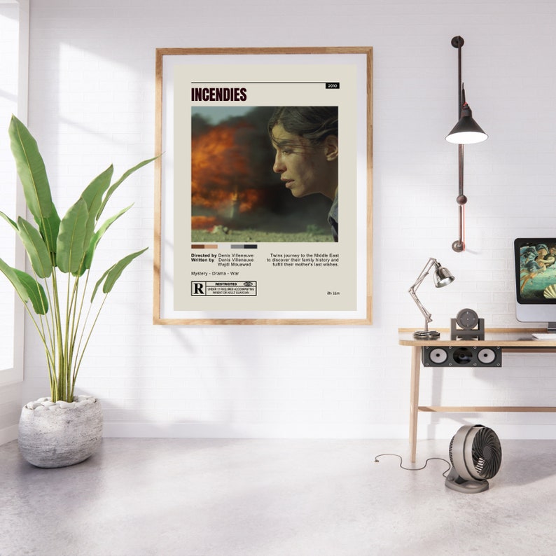 Incendies Poster, Denis Villeneuve, Minimal Movie Art, Retro Movie ...