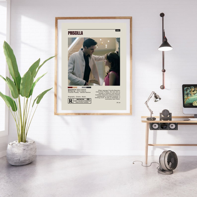 Priscilla Poster, Sofia Coppola, Minimal Movie Art, Retro Movie Poster ...