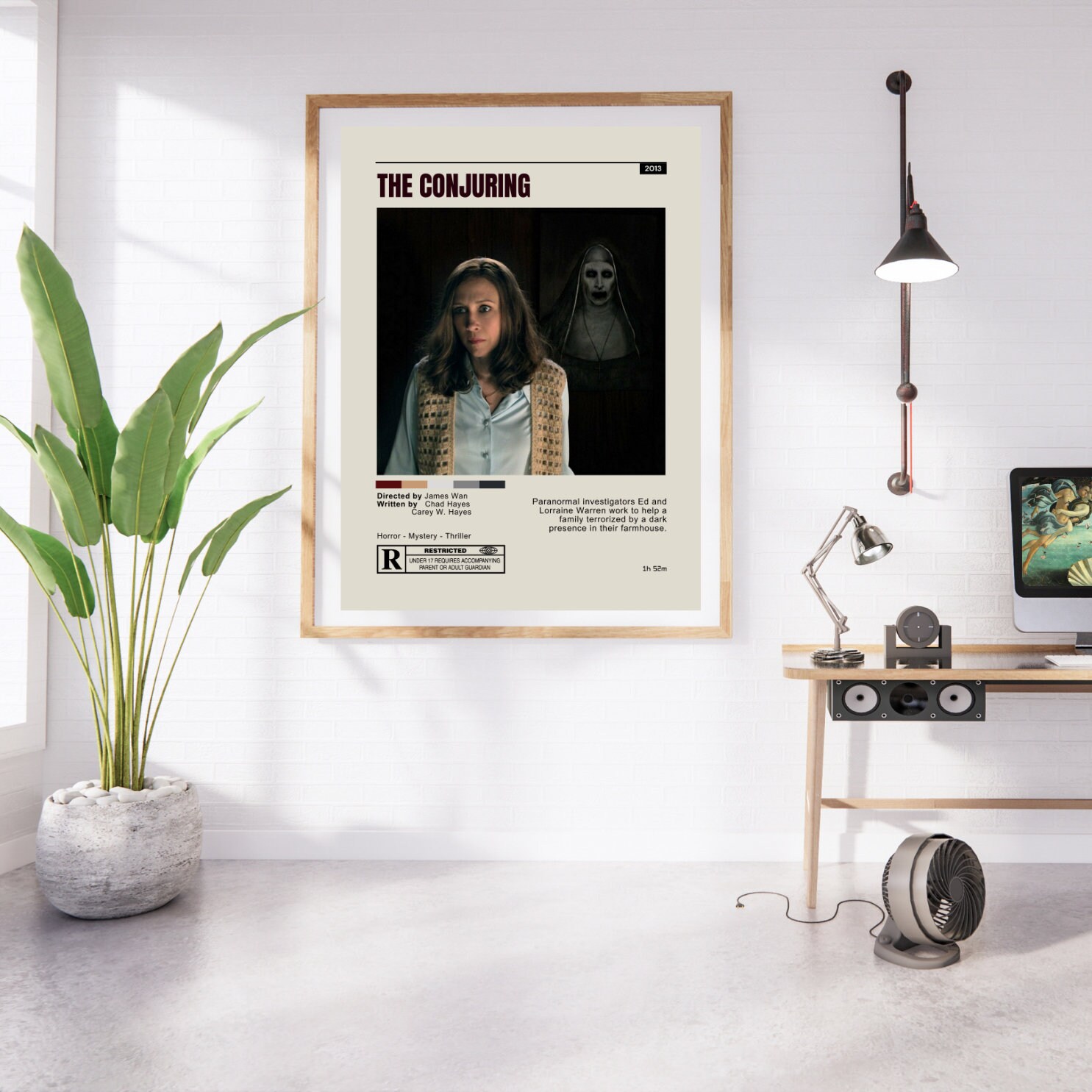 The Conjuring Poster, James Wan, Minimal Movie Art, Retro Movie Poster ...