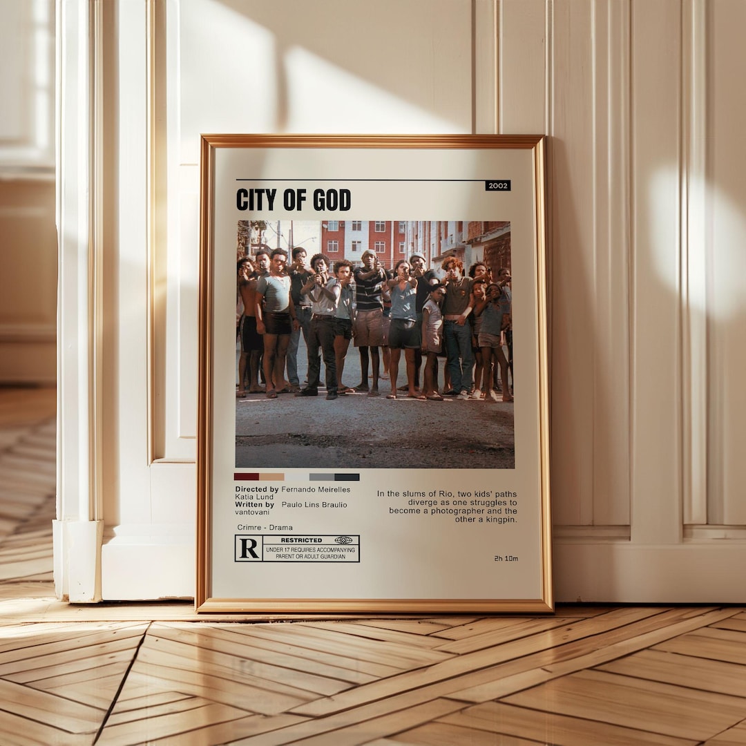 City of God Movie Poster: Brazilian Crime Drama Film Print - Etsy