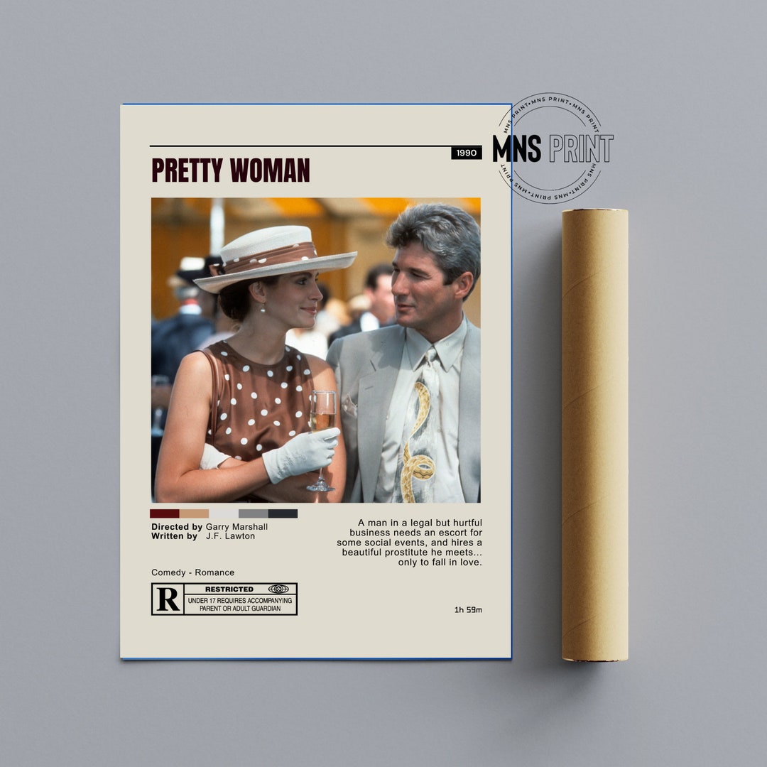 Pretty Woman Poster, Garry Marshall, Minimal Movie Art, Retro Movie ...