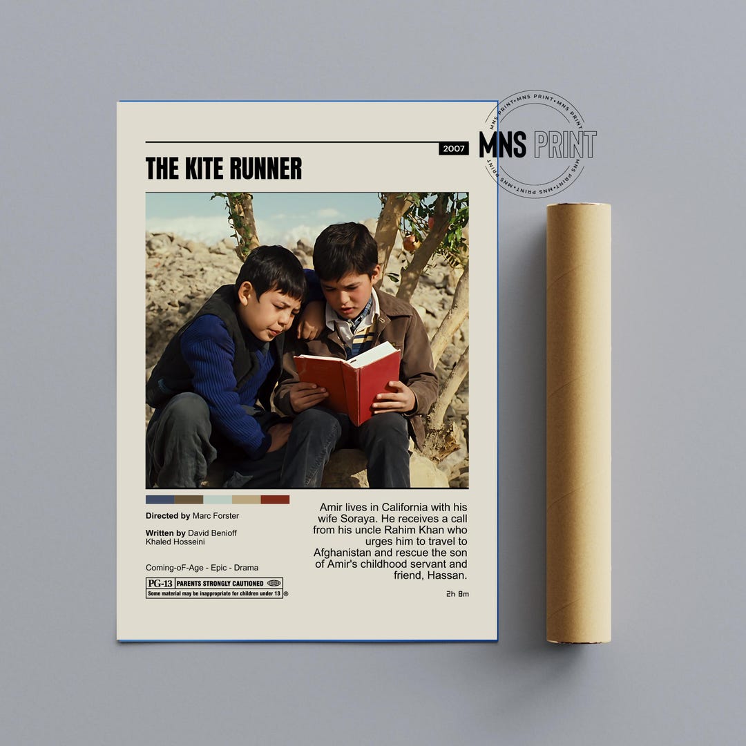 The Kite Runner Poster, Marc Forster, Minimal Movie Art, Retro Movie ...