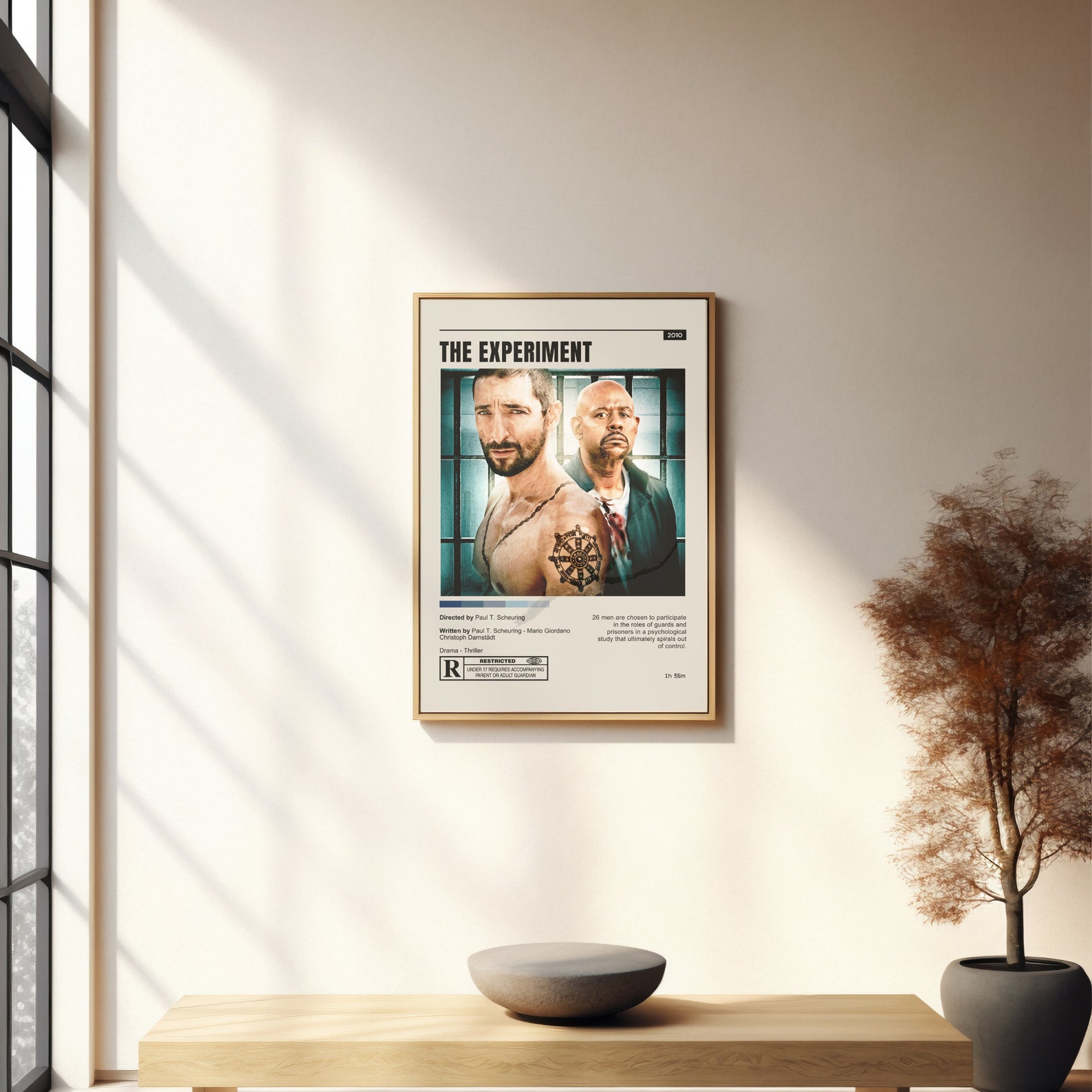 The Experiment Poster, Paul T. Scheuring, Minimal Movie Art, Retro ...