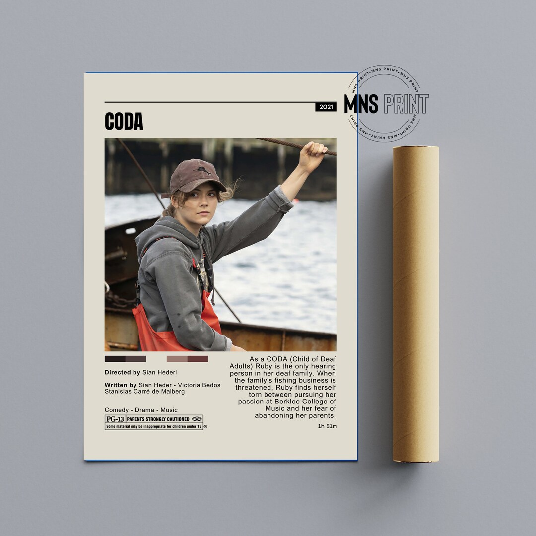 Coda Poster, Sian Hederl, Minimal Movie Art, Retro Movie Poster ...