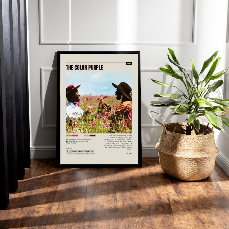 The Color Purple Poster, Steven Spielberg, Minimal Movie Art, Retro ...