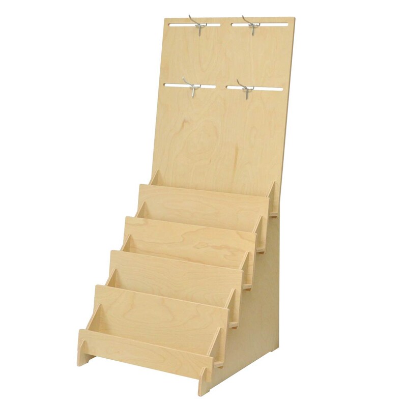 Wooden Countertop Display Card Stand AMSTERDAM Plywood Timber ...