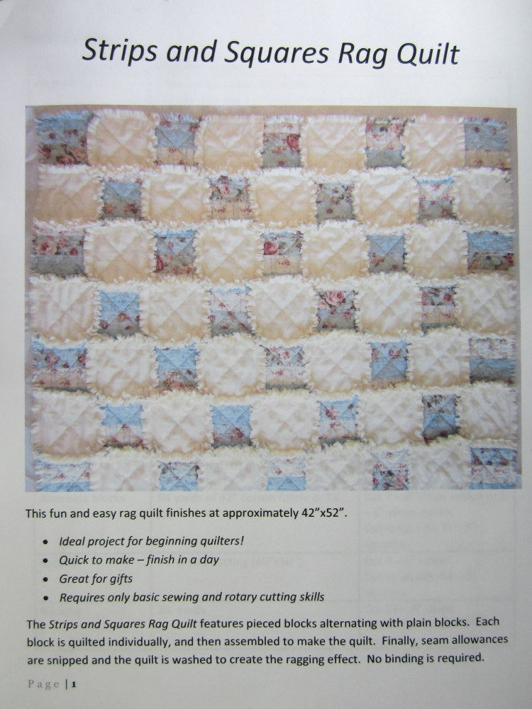 Baby Rag Quilt Pattern, Easy Quilt Pattern, Beginner PDF Pattern - Etsy