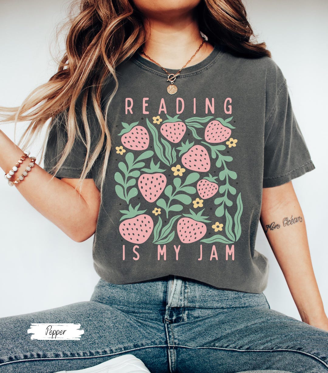 Reading is My Jam Shirt, Book Lover Shirt, Reading Tee, Reader Shirt ...