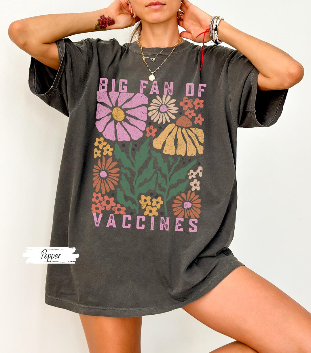 CDC Shirt, Comfort Colors Big Fan of Vaccines Shirt, Anti Trump Shirt ...