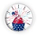 Independence July 4th Wall Clock - Etsy